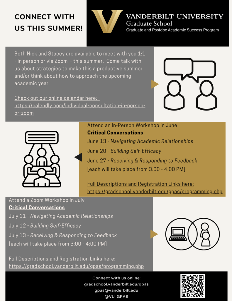 Connect with the Graduate and Postdocs Academic Success(GPAS) Program ...
